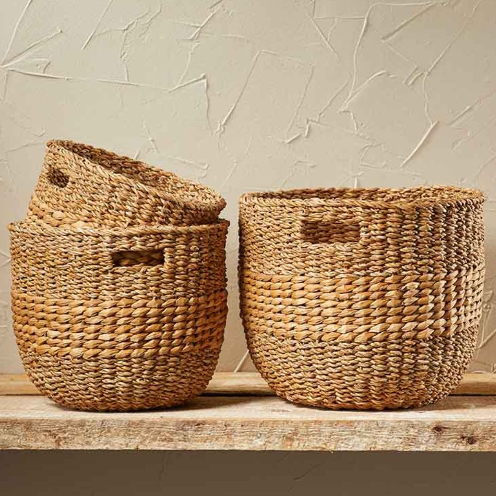 Hogla Rope Nesting Baskets - Set of 3 – Zee Bee Market LLC