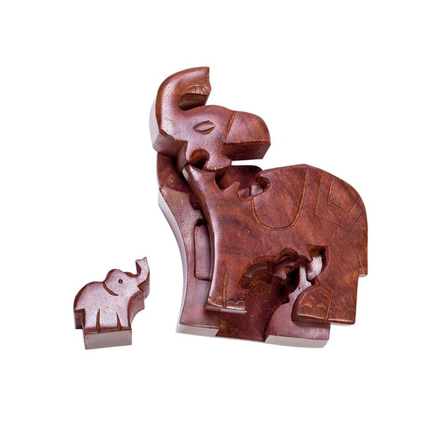 Puzzle Keepsake Box - Mom & Baby Elephant – Zee Bee Market LLC