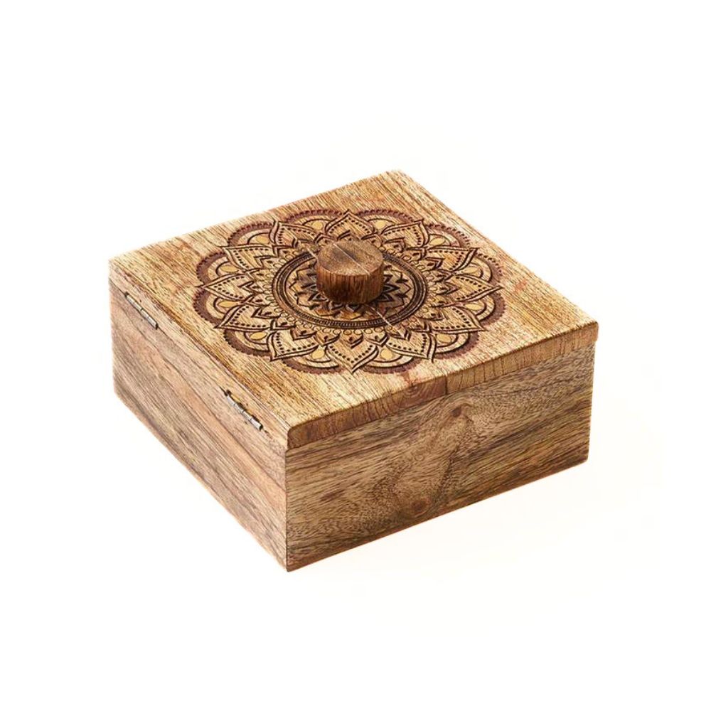 Mandala Split Lid Keepsake Box – Zee Bee Market LLC