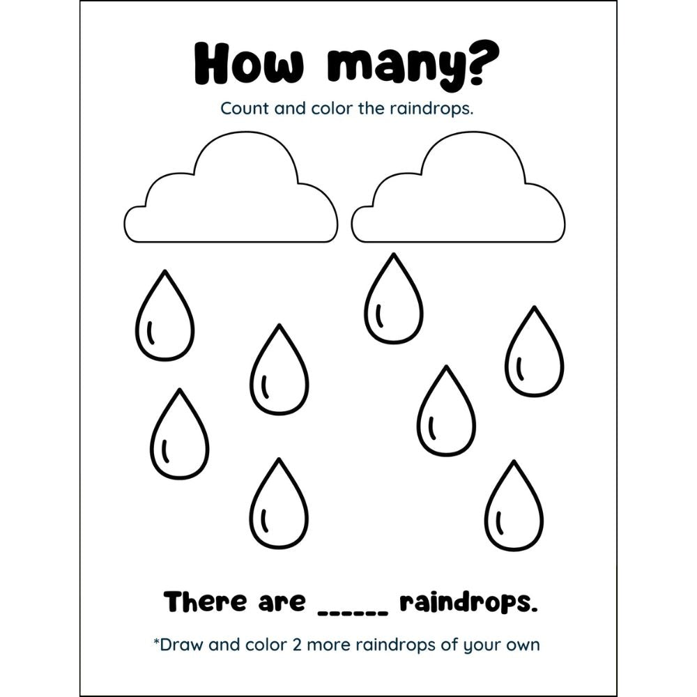 coloring book raindrops