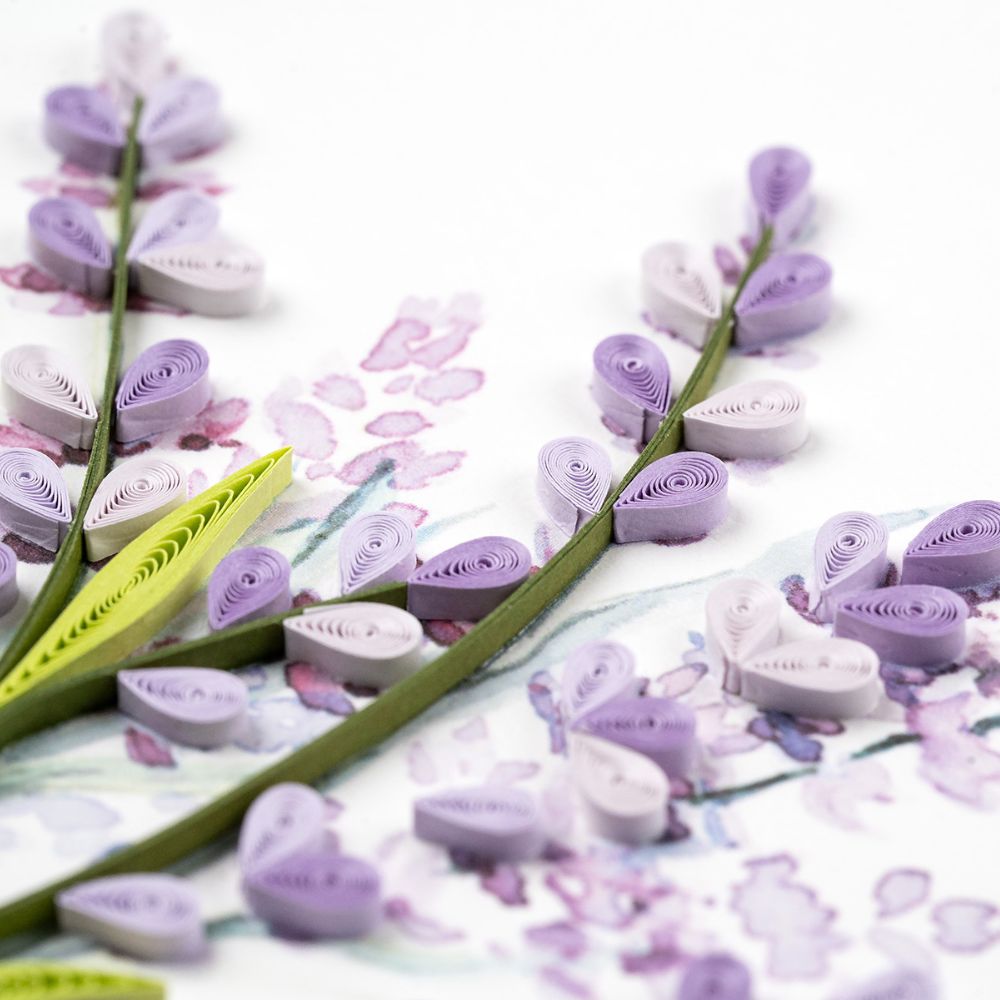 Lavender Bunch Quilled Greeting Card – Zee Bee Market LLC