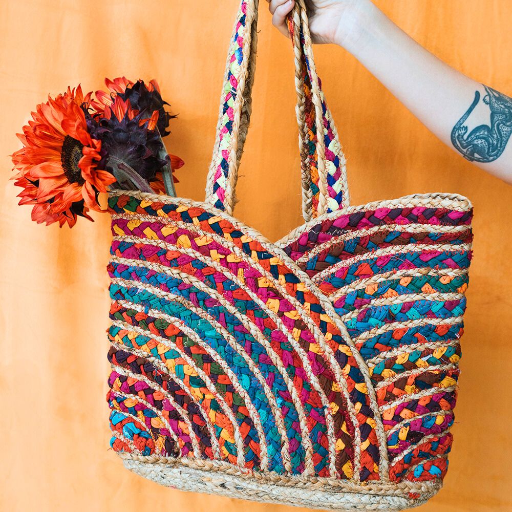 Repurposed Sari Carry-all Bag – Zee Bee Market LLC