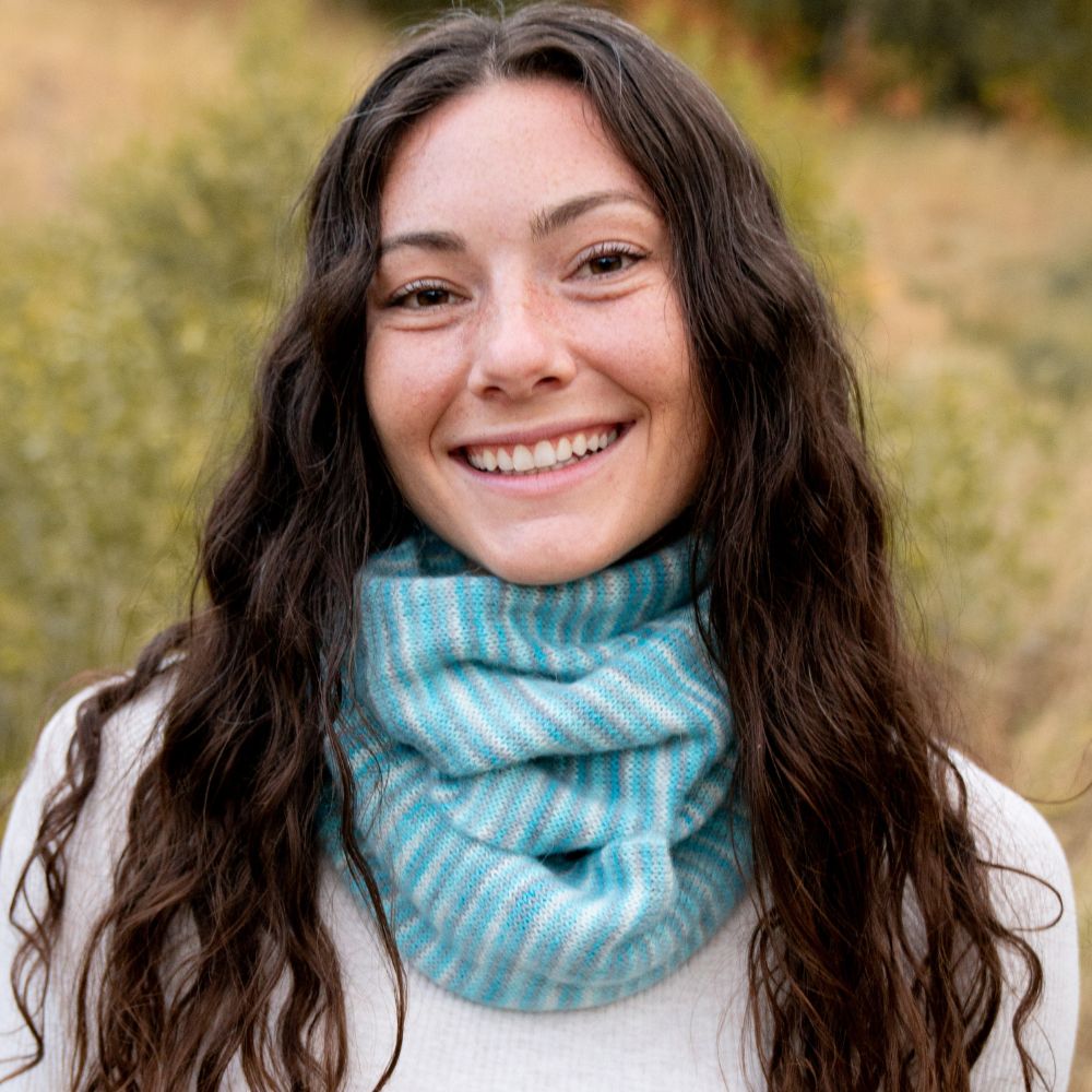 Merino Wool and Alpaca Painted Infinity Scarf – Zee Bee Market LLC