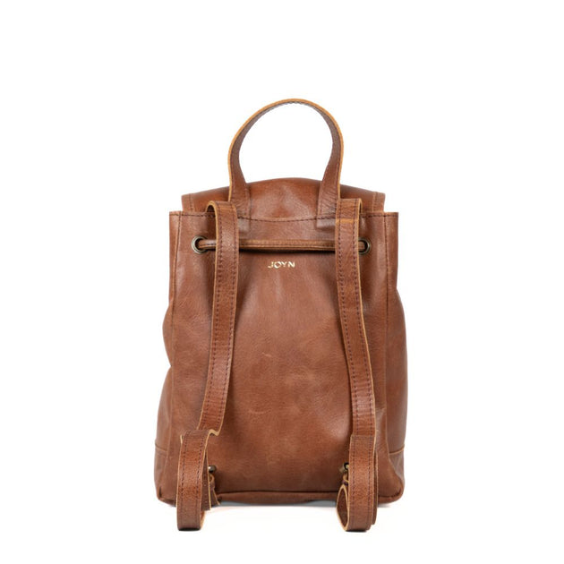Mini Leather Backpack - Vintage Brown – Zee Bee Market LLC