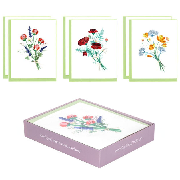 Flowers – Tagged "Quilled Wildflower Note Card Box Set"– Zee Bee Market LLC