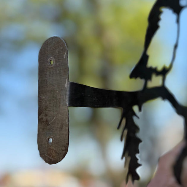 Cardinal on a Branch Metal Sculpture – Zee Bee Market LLC