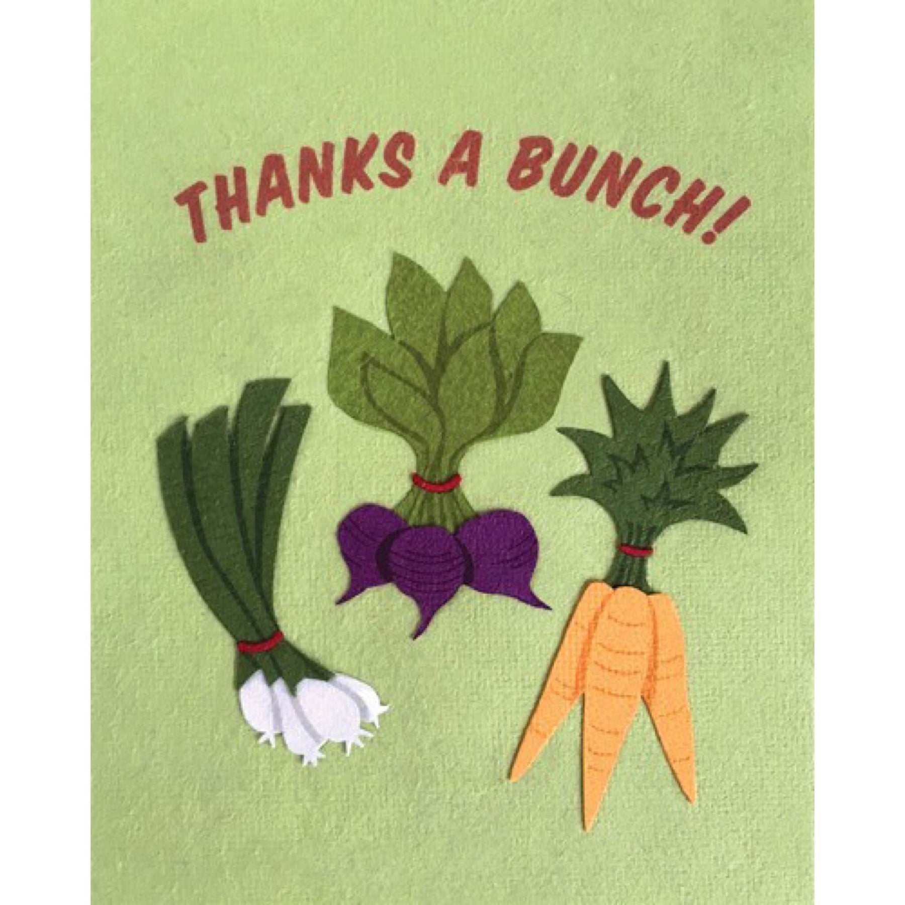 Veggie Bunch Thanks Card – Zee Bee Market LLC