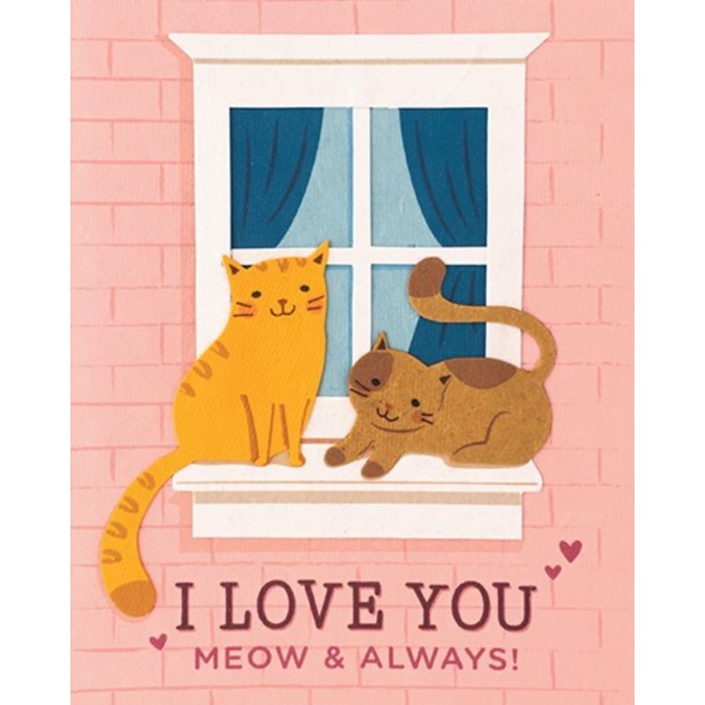 Meow and Always Love Card – Zee Bee Market LLC