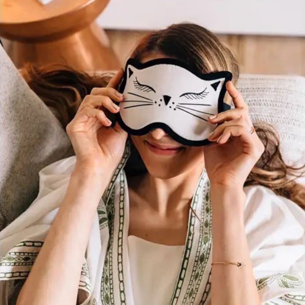 Cat Nap Velvet Sleep Mask – Zee Bee Market LLC