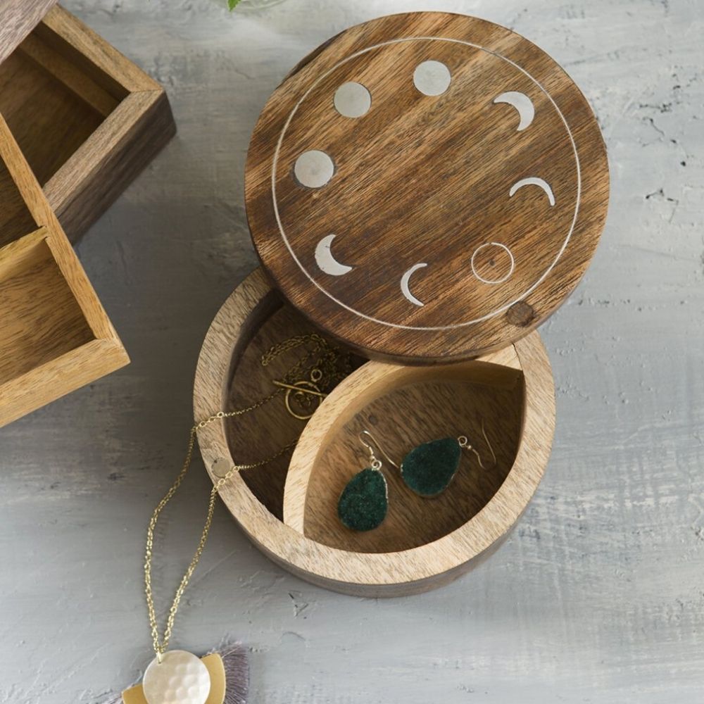Indukala Moon Pivot Box – Zee Bee Market LLC