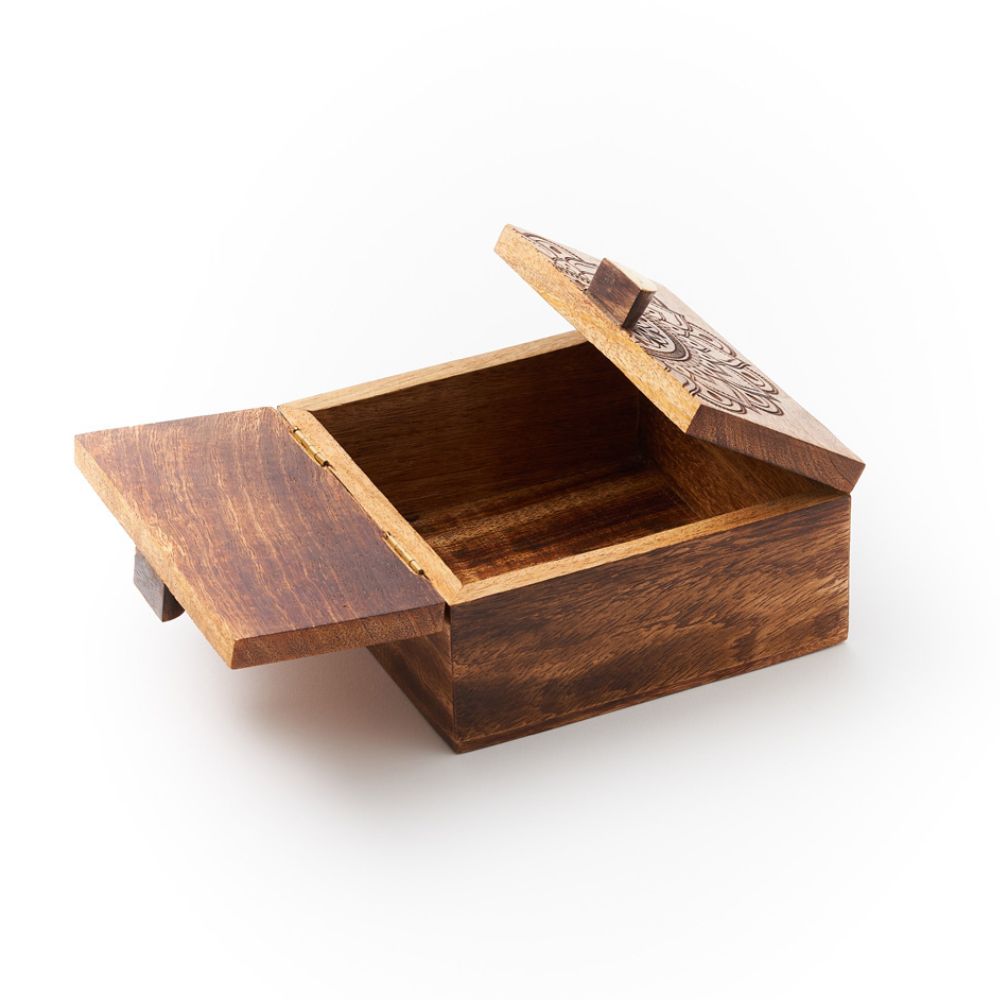 Mandala Split Lid Keepsake Box – Zee Bee Market LLC