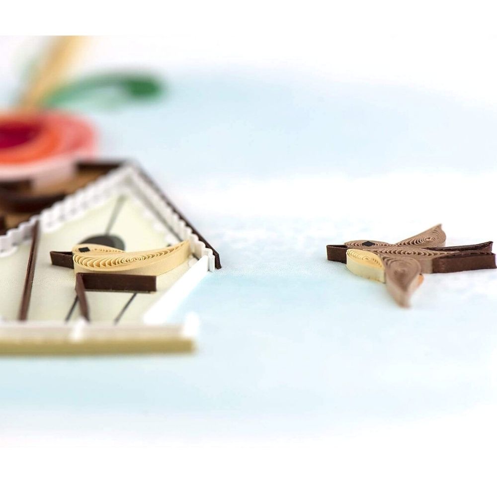 Birdhouse Quilled Greeting Card – Zee Bee Market LLC