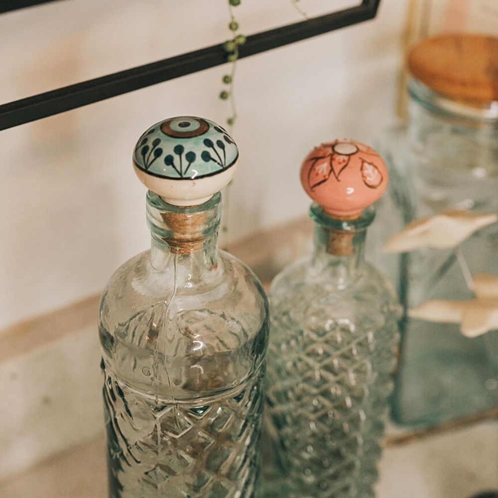 Jalini Ceramic Wine Bottle Stopper - Assorted – Zee Bee Market LLC