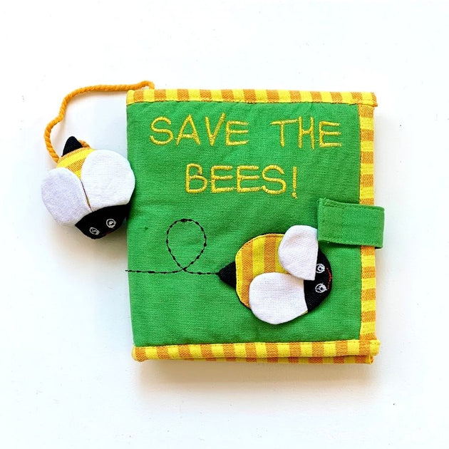 Fabric Kids Book - Save The Bees – Zee Bee Market LLC