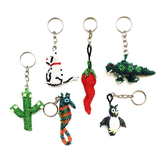 Beaded Keychain -Assorted – Zee Bee Market LLC
