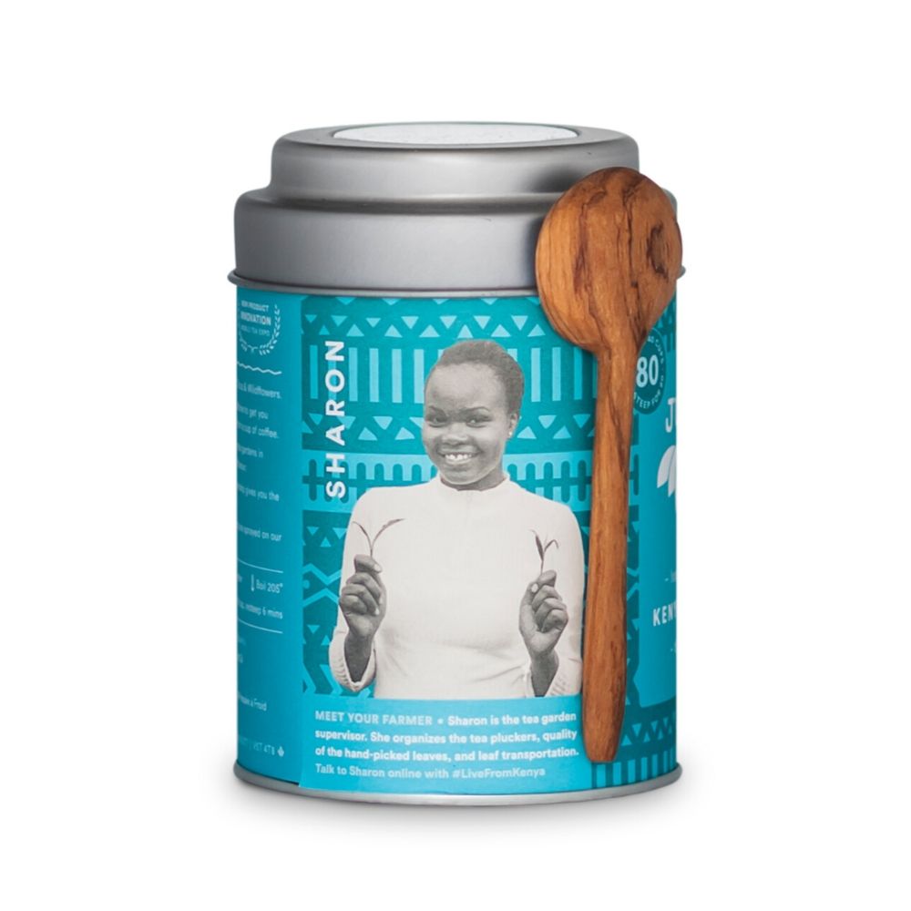 JusTea Loose Leaf Black Tea Tin - Kenyan Earl Grey – Zee Bee Market LLC