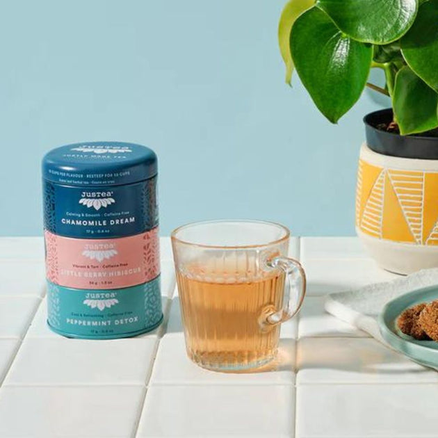 JusTea Loose Leaf Herbal Tea Trio Gift Tin – Zee Bee Market LLC