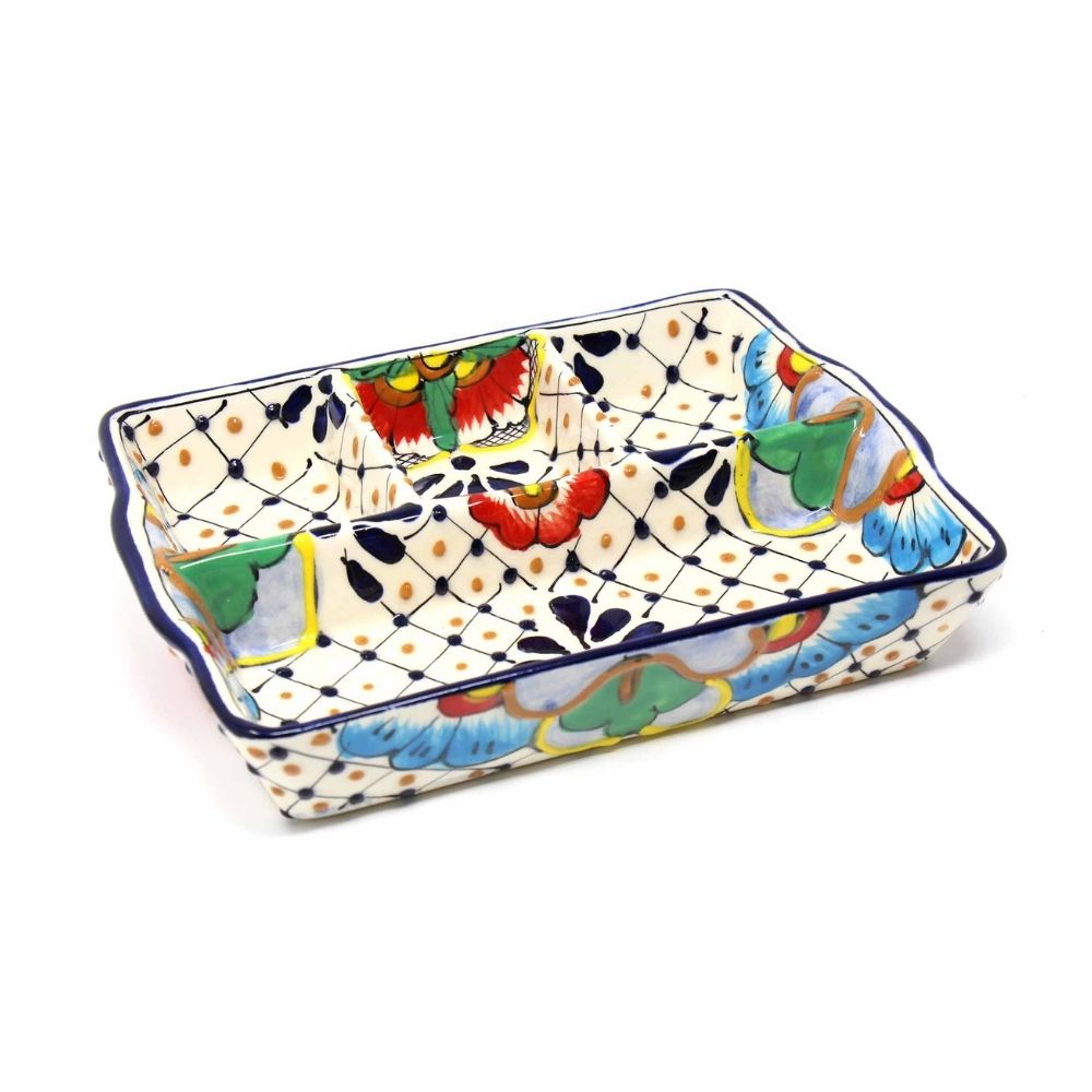 Handmade Pottery 9-inch Divided Serving Platter – Zee Bee Market LLC