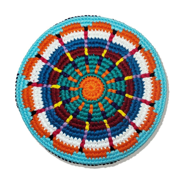Poseidon Hand-Crocheted Frisbee Disc - Tiger Lily – Zee Bee Market LLC