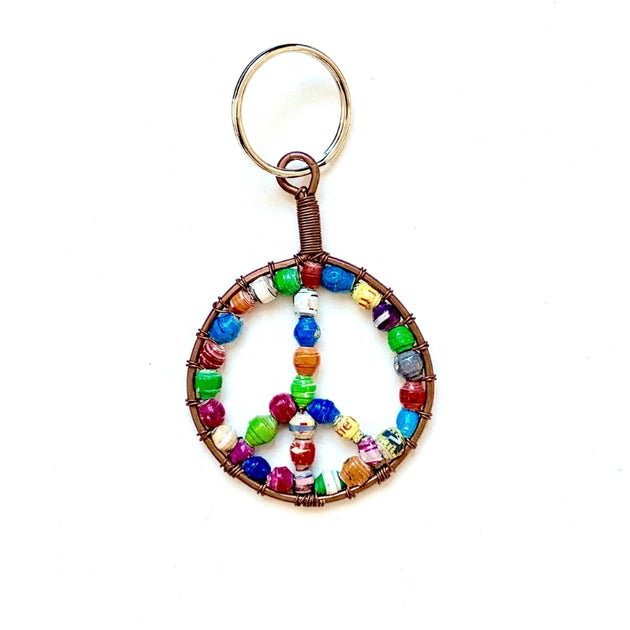 Kids Keychains – Tagged "Paper Bead Keychain - Peace Sign"– Zee Bee ...