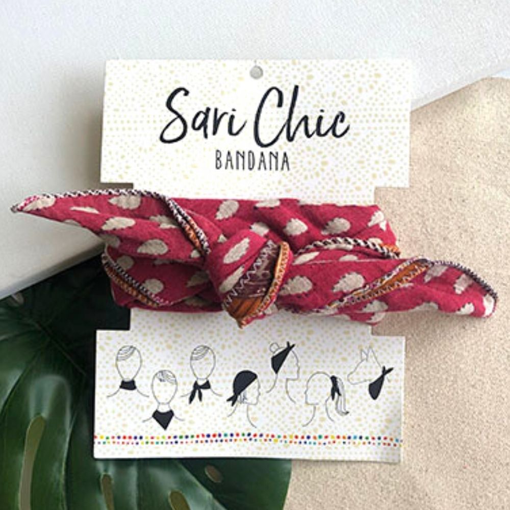 Repurposed Sari Chic Bandana – Zee Bee Market LLC
